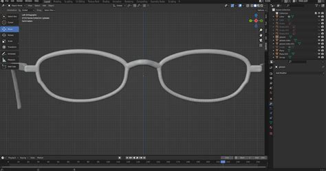 Made These Glasses Thicker Using The Fatten Tool But Now These Holes