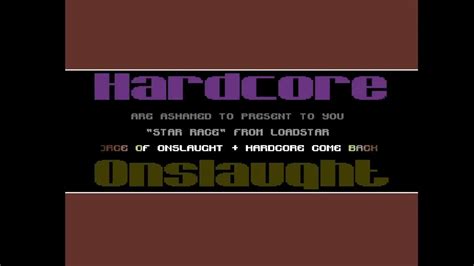 C64 Crack Intro 1995 Onslaught And Hardcore Intro 6 Youtube