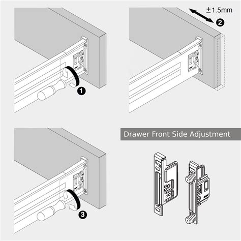 Harn Front Fixing Bracket For Impaz Drawer Slides Right Hand