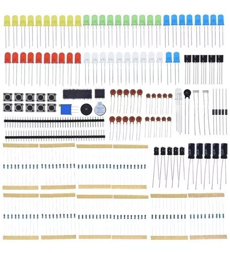Kit Eletrônica Componentes Para Arduino E Raspberry 200 Pçs Parcelamento Sem Juros