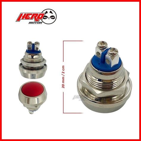 Push Button Momentary Passing Light Switch Metal Waterproof Shopee