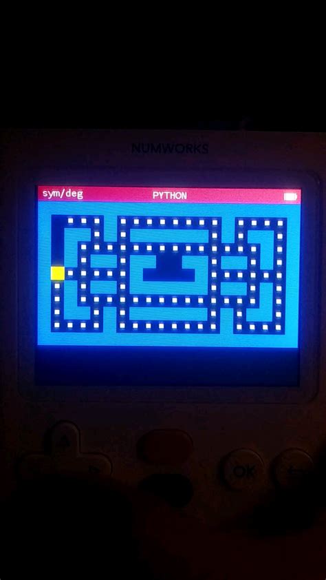 Started Programing Pacman In Micropython Toaday Rnumworks