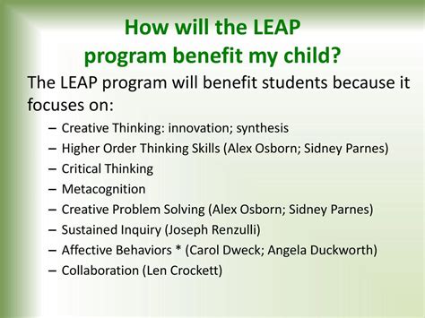 K 3 Leap Program Frequently Asked Questions Ppt Download