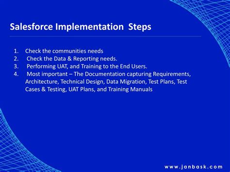 Ppt Janbask Salesforce Crm Implementation And Development Powerpoint