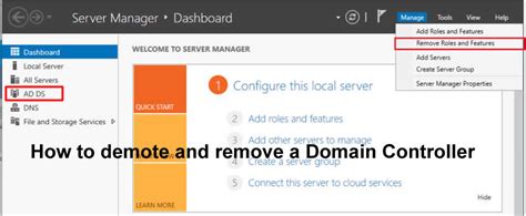 How To Demote And Remove A Domain Controller On Windows Servers