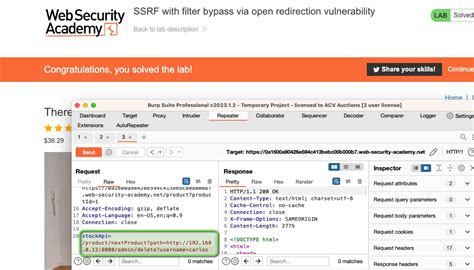Dylan Foos On Linkedin Lab 8 Ssrf With Filter Bypass Via Open