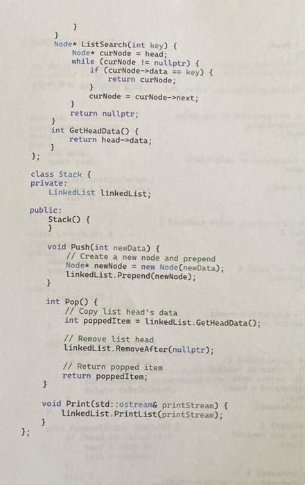 solved the following code implenents the stack abstract data