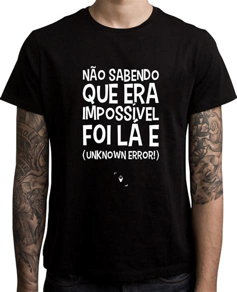 Camiseta Unknow Error The Developers Life Store