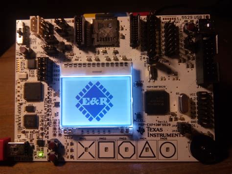 msp exp430f5529 and ccs test básico de lcd102x64