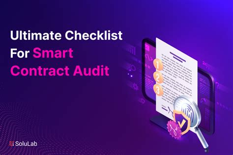 Ultimate Checklist For Smart Contract Audit