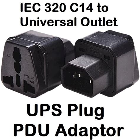 Iec 320 Ups Adapter Adaptor C14 Male To Universal Female Wa 320 C14 Pd