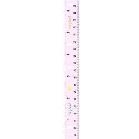 Height Growth Chart Height Ruler Hanging Waterproo Grandado