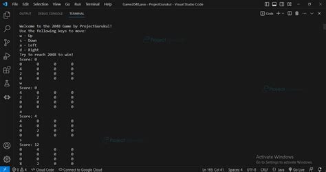 Java Project 2048 Game Project Gurukul