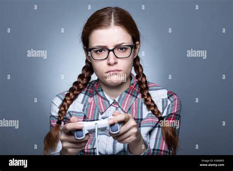 Beautiful Nerd Girl Glasses Hi Res Stock Photography And Images Alamy