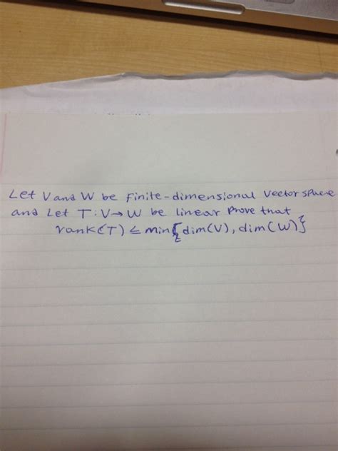 Solved Let V And W Be Finite Dimensional Vector Sphere And Chegg Com