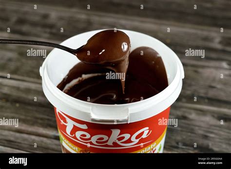 Cairo Egypt May 31 2023 Teeka Hazelnut Chocolate Spread Made From
