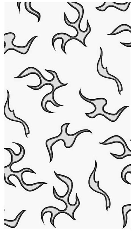 Black And White Fire Wallpaper