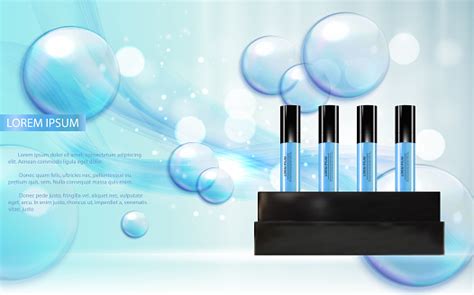 광고 또는 잡지 배경을 위한 활력 혈 청 병 템플릿 3d 현실 벡터 Iillustration 광고에 대한 스톡 벡터 아트 및 기타 이미지 Istock