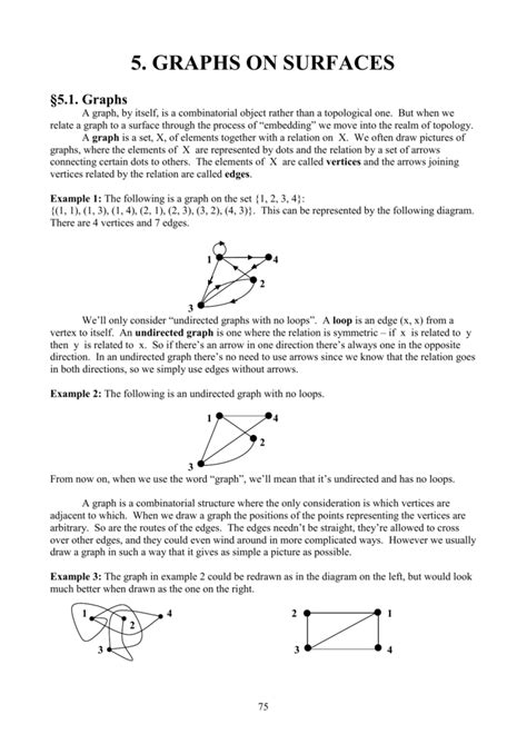 Chapter 5 Graphs On Surfaces