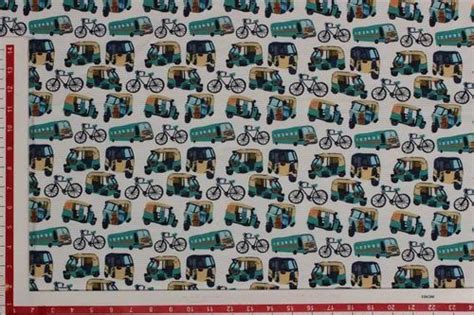White Blue Objects Canvas Fabric At Rs 43200 Cotton Canvas Fabric