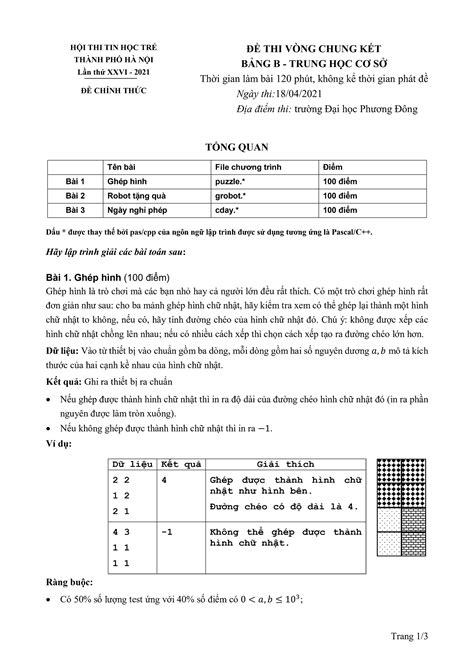 Đề thi tin học trẻ tp hà nội ucode coding your future