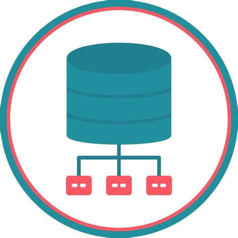 Database Architecture Flat Circle Icon 43743066 Vector Art At Vecteezy
