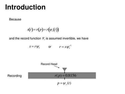 ppt introduction recovery algorithm mathematical model performance