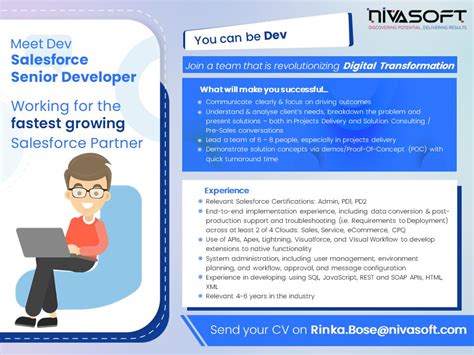 Nivasoft On Linkedin Growwithnivasoft Lifeatnivasoft Hiringnow Hiring Salesforce…