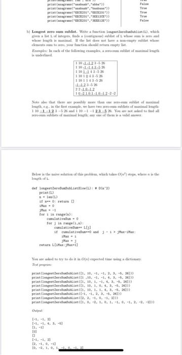 Problem A Check If Two Strings Are Anagrams The Chegg