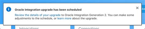 Upgrade To Oracle Integration Generation 2
