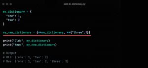 How To Add Items To A Python Dictionary