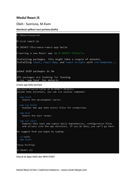 Materi React Js Pertemuan 3 Pdf