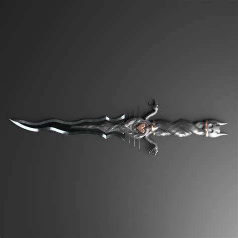 Artstation Serpent Dagger Low Poly 3d Model Game Assets