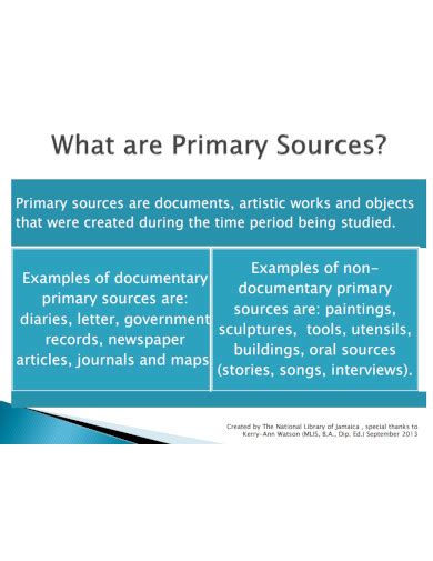 11 Secondary Source Examples To Download