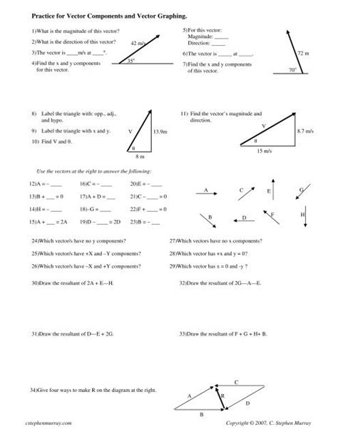 Vector Worksheet At Vectorified Com Collection Of Vector Worksheet Free For Personal Use