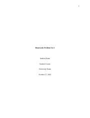Homework Problem Set Vinoothna Docx Homework Problem Set