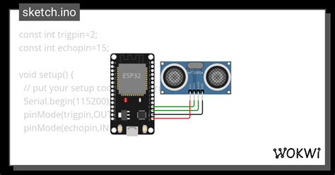 141 Bharani Ultrasonicsensor Copy Wokwi ESP32 STM32 Arduino Simulator
