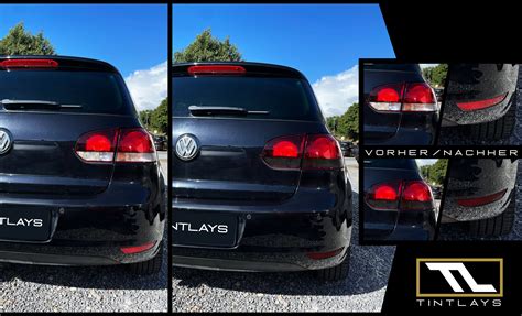 Passend für VW Golf 6 5K1 VI R GTI GTD Folienset | TINTLAYS Overlays ...