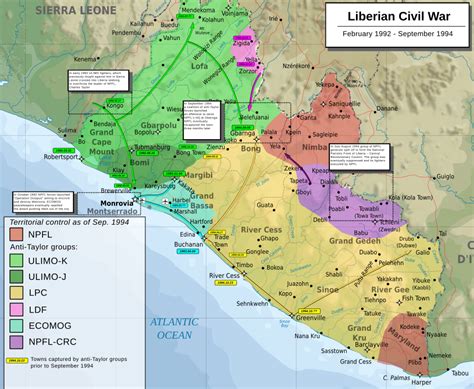 Fileliberian Civil War 1992 1994svg Wikipedia