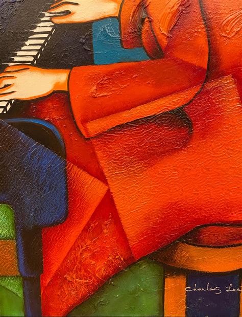 Large Charles Lee Oil On Canvas Painting Music For Two Certified For