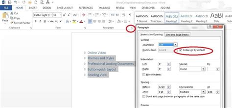 How To Use Word 2013s Collapsible Headings Techrepublic
