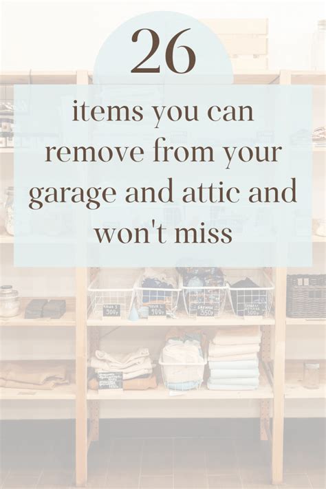 Cluttered Garage And Attic Use This Checklist · Nourish And Nestle