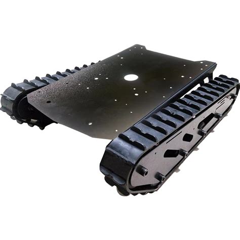 Buy T007 Metal Robot Tank Chassis Kit With 2pcs Pure Rubber Tracks For Arduino 10kg Large Load