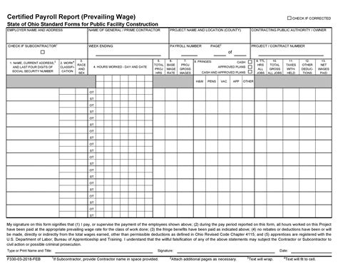 Payroll Summary Report Template