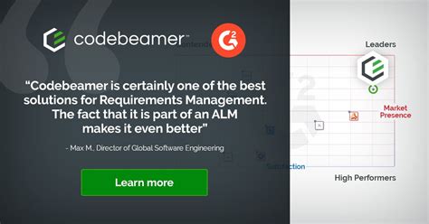 Codebeamer A Ptc Technology On Linkedin Enterprise Grid® Report For