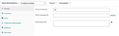 cómo añadir un campo de tipo textarea en los ajustes de cada producto