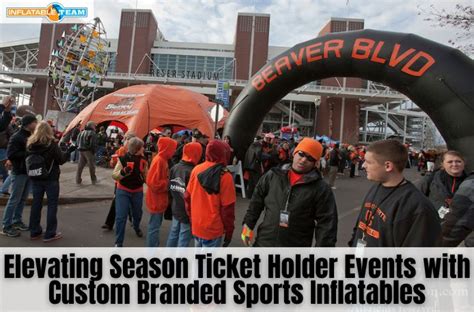 Thank Season Ticket Holders Custom Branded Sports Inflatables