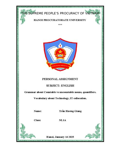 Nl1a English Assignment Countable Vs Uncountable Nouns And Tech