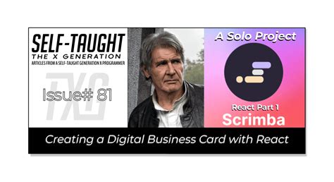 creating a digital business card with react