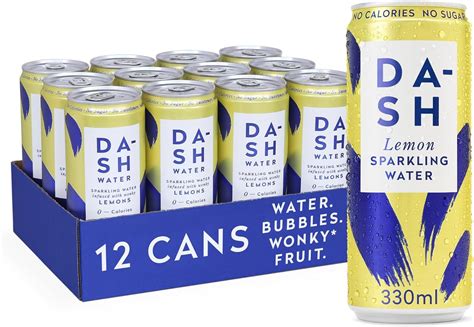 Dash Water Lemon 12 X Lemon Flavoured Sparkling Spring Water